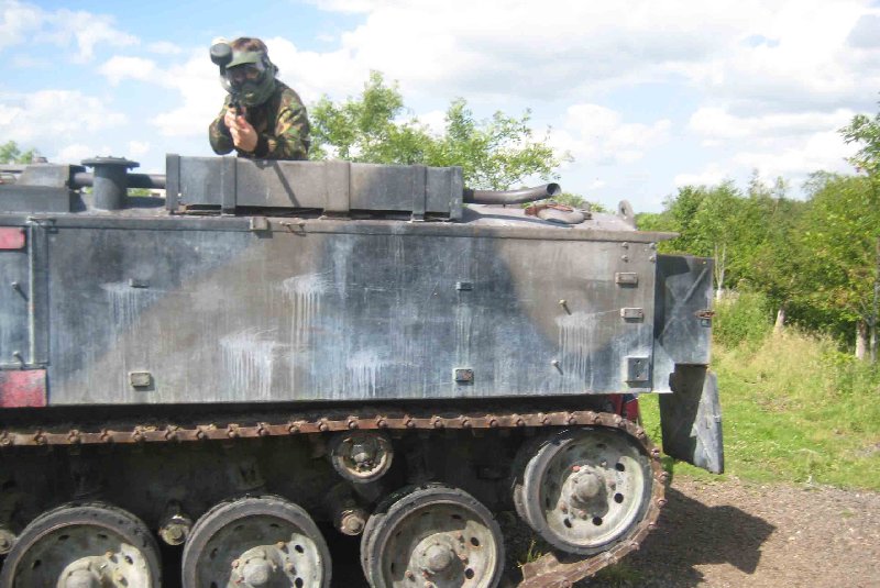 Tank Convoy, with a real 38 Tonne battle Tank at Mayhem Paintballing ...